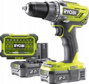 Ryobi Aku Vrtačka 18 V (2x2.0Ah) Ryobi Sada bitů 32 ks Torx