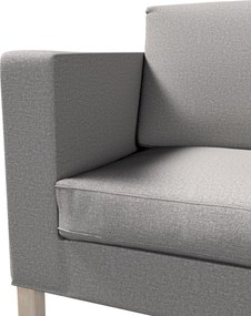 Potah na pohovku IKEA  Karlanda rozkládací, krátký barva šedá látka pletený vzor