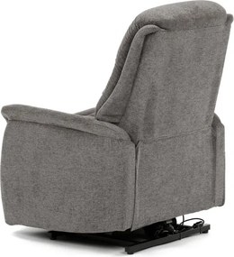 Polohovací křeslo šedé, elektrické TV-Q8575 GREY2