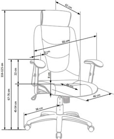 Kancelářská židle Stilo 2, tmavě šedá