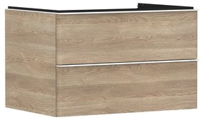 Hansgrohe Xelu Q - Umyvadlová skříňka, 50x78x55 cm, 2 zásuvky, přírodní dub/matná bílá 54076700