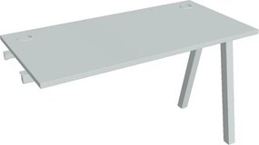 Hobis Kancelářský stůl k řetězení Hobis UE A 1200R, deskaakát, bílá RAL 9016