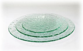 BDK-GLASS Kulaté skleněné talíře NATURE MOON Průměr: 21cm