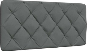 Rám postele s LED bez matrace Tmavě šedá 100x200 cm Látka 3310651