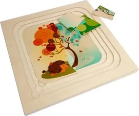 Hess Dřevěné puzzle roční období / od 3 let