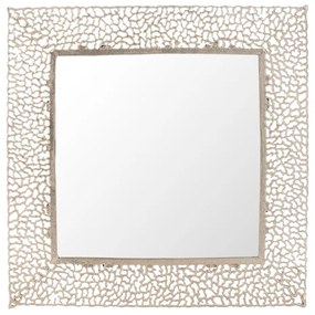 Champagne nástěnné zrcadlo Coral - 71*1*71 cm