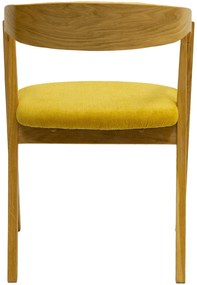 Bradop Židle čalouněná ADRIANA XL dubová Z217 | Látka: 585 - ASTON-585