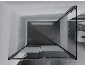Mexen Apia rozsouvací sprchový kout 125 x 70 cm, Pruhy, Chromovaná - 840-125-070-01-20