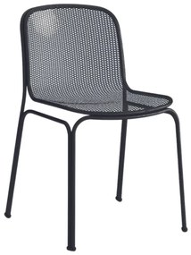 OnaDnes -20% Černá kovová zahradní židle COLOS VILLA 1