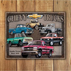 Plechová cedule Chevy Trucks Tribute 40 cm x 32 cm