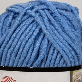 Pletací příze YarnArt MERINO BULKY 600 středně modrá, 100g/100m