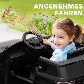 AIYAPLAY dětské elektrické autíčko 12V dětské autíčko s dálkovým ovládáním 2.4G, hudba, klakson, elektrické autíčko s LED světly, připojení USB/MP3, …