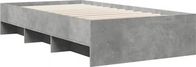 Rám postele šedý sonoma 90 x 200 cm kompozitní dřevo 3295679
