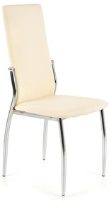 Jídelní židle Morgan, krémová / stříbrná
