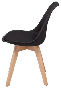 Sada dvou moderních židlí Jazz, Barva: přírodní / černá