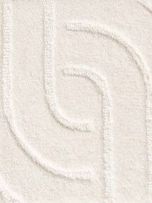Vikosa, Kusový koberec Vikosa Arcura 106269 Cream White kruh, 120x120 (průměr) kruh, bílá, ložnice