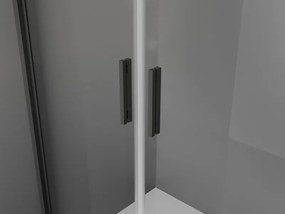 Mexen Exo sprchový kout s otevíracími dveřmi 100 x 80 cm, transparentní, černý - 814-100-080-70-00