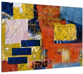 Skleněný obraz - Abstrakce (70x50 cm)
