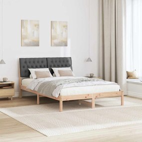 Rám postele s čalouněným čelem s čelo Hnědá 160 x 200 cm 3394389