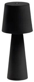 Černá kovová zahradní stolní LED lampa Kave Home Arenys S