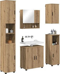 Sada koupelnového nábytku 5 ks Artisanový dub 61 x 35 x 64 cm 3392992