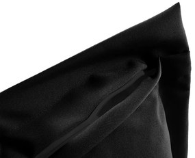 Biante Dekorační povlak na polštář s lemem Rongo RG-014 Černý 40 x 60 cm