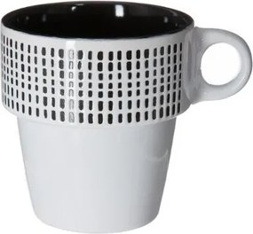 Sada porcelánových šálků na stojanu, 6 ks, 260 ml