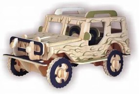 Woodcraft construction kit Woodcraft Dřevěné 3D puzzle Jeep