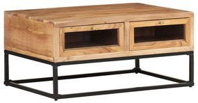 Konferenční stolek 90 x 60 x 40 cm masivní akáciové dřevo - Default Title