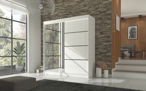 ADRK Furniture Posuvná skříň s zrcadlem GILTON 200 SW-GIL-W-200+A418