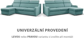 Sedací souprava MIKELI | 232x158 cm | UNI | rozkládací + úložný prostor | AKCE | zelená | VÝPRODEJ