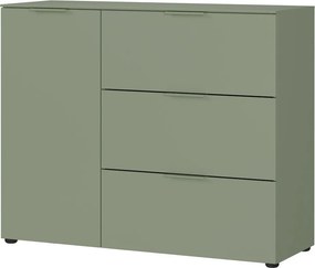 Zelená matná skříňka 109x98x40 cm Savoca – Germania