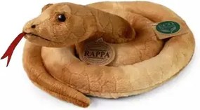 RAPPA Plyšový had hnědý 90 cm / ECO-FRIENDLY / od 0 let