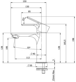 Sapho Sapho, PAX stojánková umyvadlová baterie bez výpusti, bílá matná, XA02/14