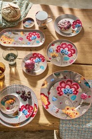 Pip Studio Blooming Tales talíř Ø12cm, khaki (Dezertní talířek z porcelánu)