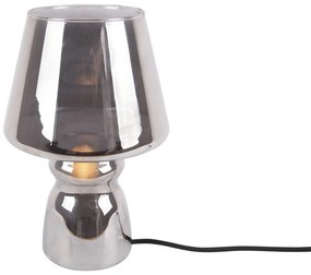 Šedá skleněná stolní lampa Leitmotiv Classic Glass, ø 16 cm