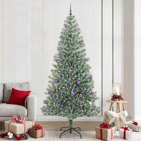 Umělý vánoční stromeček se sněhem a LED osvětlením 240 cm 3396839