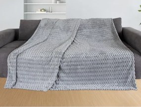 Deka Cashmere touch Big Dots 150x200 cm, stříbrná