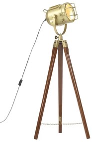 Stojací lampa na stativu masivní mangovníkové dřevo 97 cm 286109