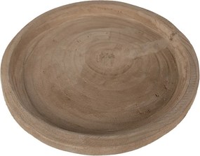 Přírodní dekorativní dřevěná servírovací mísa/talíř - Ø 26*3 cm