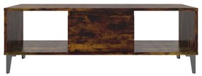 Konferenční stolek kouřový dub 103,5 x 60 x 35 cm dřevotříska - Default Title