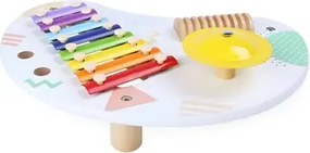 ECOTOYS Sada hudebních nástrojů / Xylofon, řehtačka, činel, paličky /