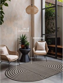 Černý/krémový vnitřní a venkovní koberec 160x230 cm Haringey Woodfield – Ted Baker