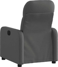 Elektrické polohovací křeslo tmavě šedé textil 3206778