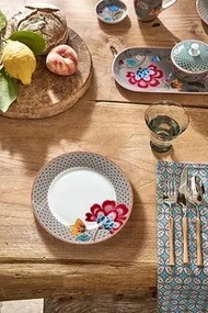 Pip Studio Blooming Tales talíř Ø21cm, khaki (Snídaňový talíř)