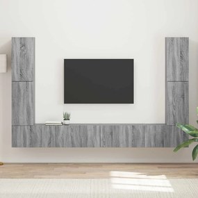 Sestava TV skříněk 8 ks Šedá Sonoma Kompozitní dřevo 3409138
