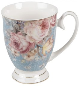 Porcelánový hrnek se zlatou linkou Peony Rosé – 300 ml