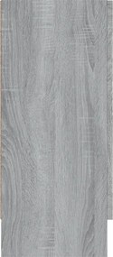 vidaXL Prosklená skříň 120x30,5x70 cm dřevotříska [815628] Barva: Betonová šedá