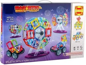 SPARKYS Magnetická stavebnice Magnetic Sheet / 92 dílků / od 3 let