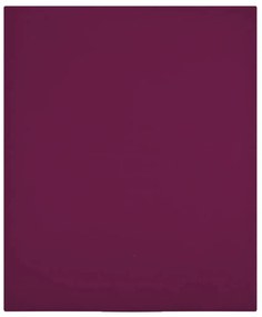 Jersey prostěradla 2 ks bordó 100x200 cm bavlna 136253